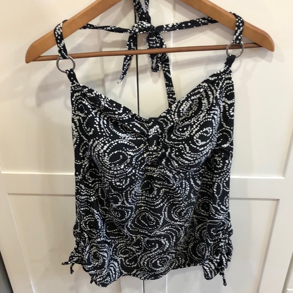 St. John's Bay | Swim | St Johns Bay Black White Halter Tie Swim Top ...